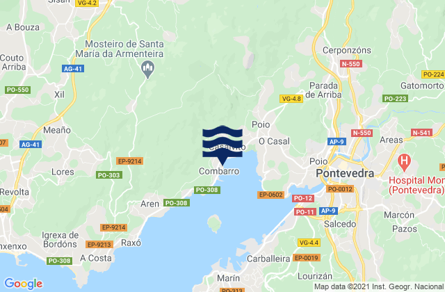 Tabla de Mareas de Combarro Hoy | Pleamar y Bajamar | Galicia | ES