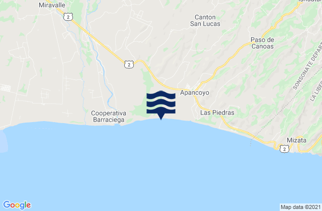 Tabla de Mareas de Departamento de Sonsonate Hoy | Pleamar y Bajamar | SV
