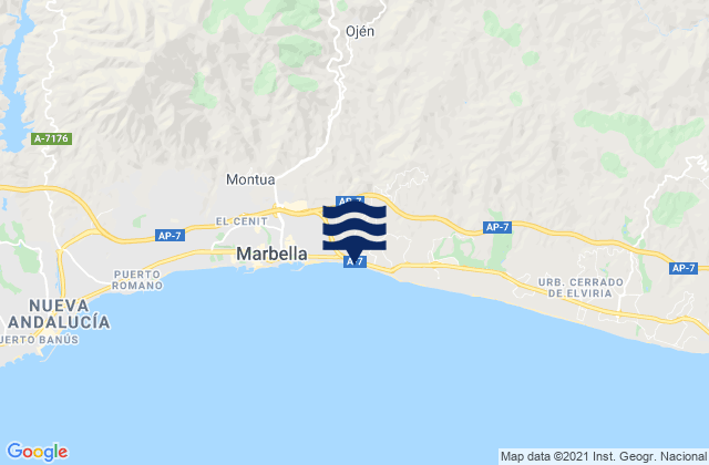 Tabla de Mareas de Monda Hoy | Pleamar y Bajamar | Andalusia | ES