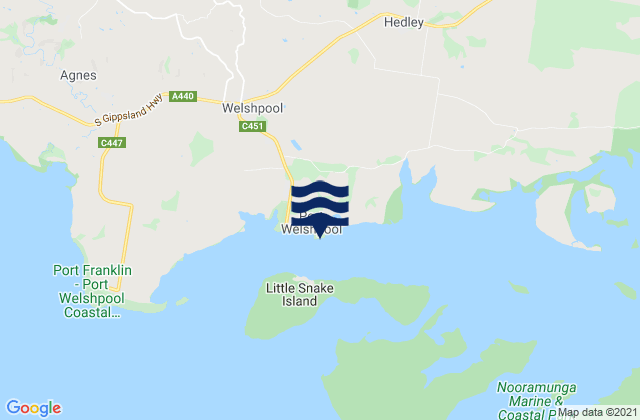 Tabla de Mareas de Port Welshpool Pier Hoy | Pleamar y Bajamar | AU