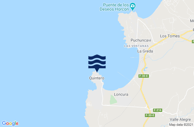 Tabla de Mareas de Quintero Hoy | Pleamar y Bajamar | Valparaíso | CL